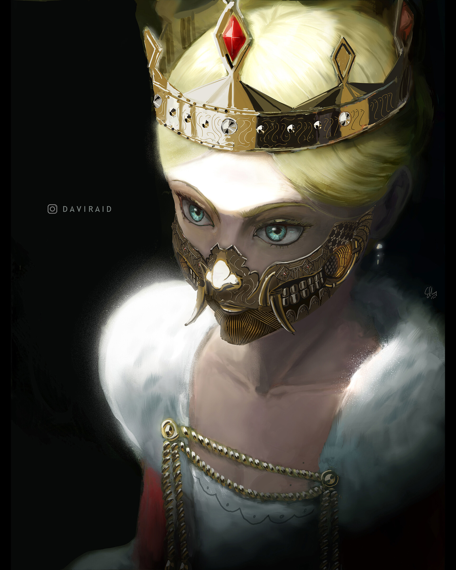 ArtStation - Historia Queen with mask