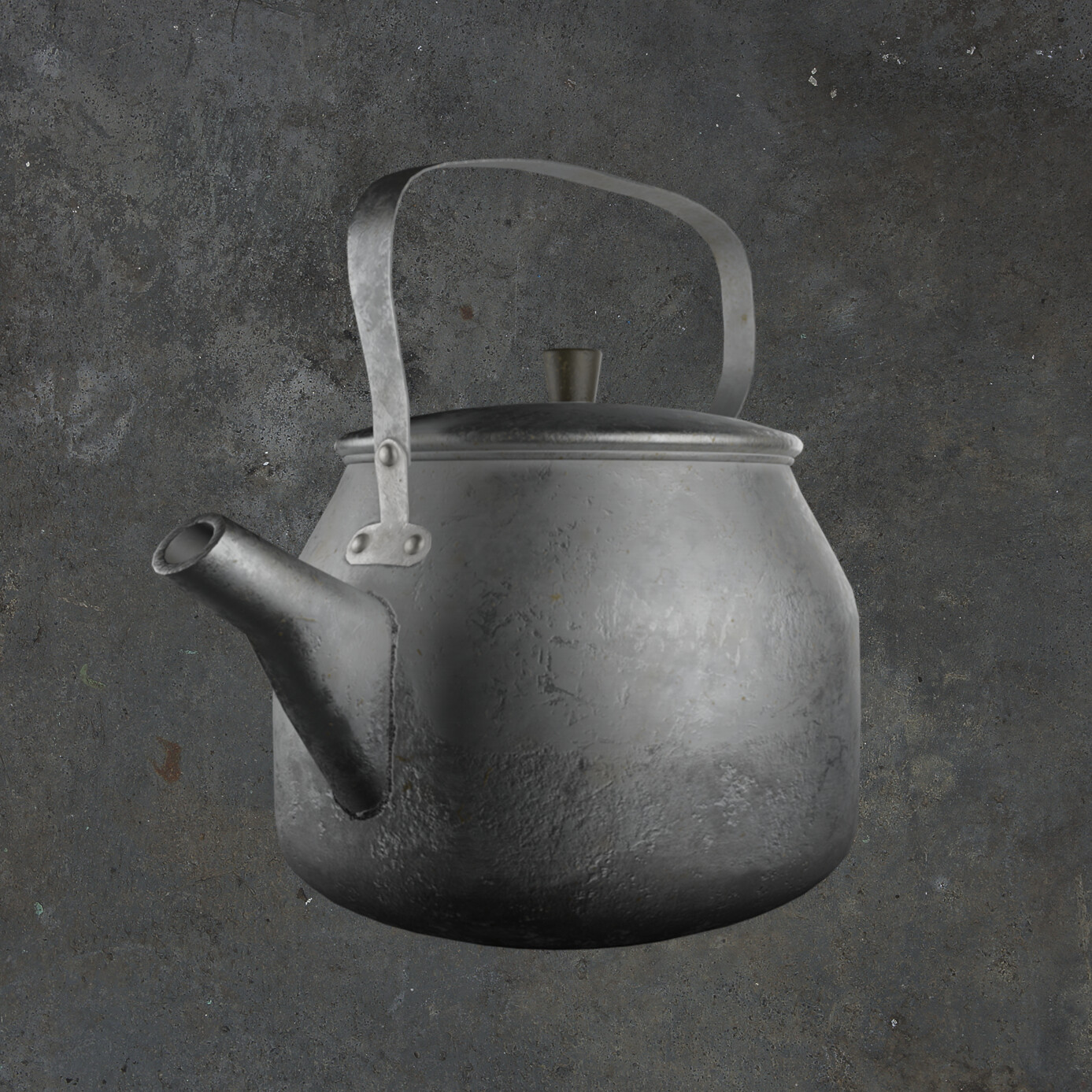 ArtStation - Old Soviet army teapot