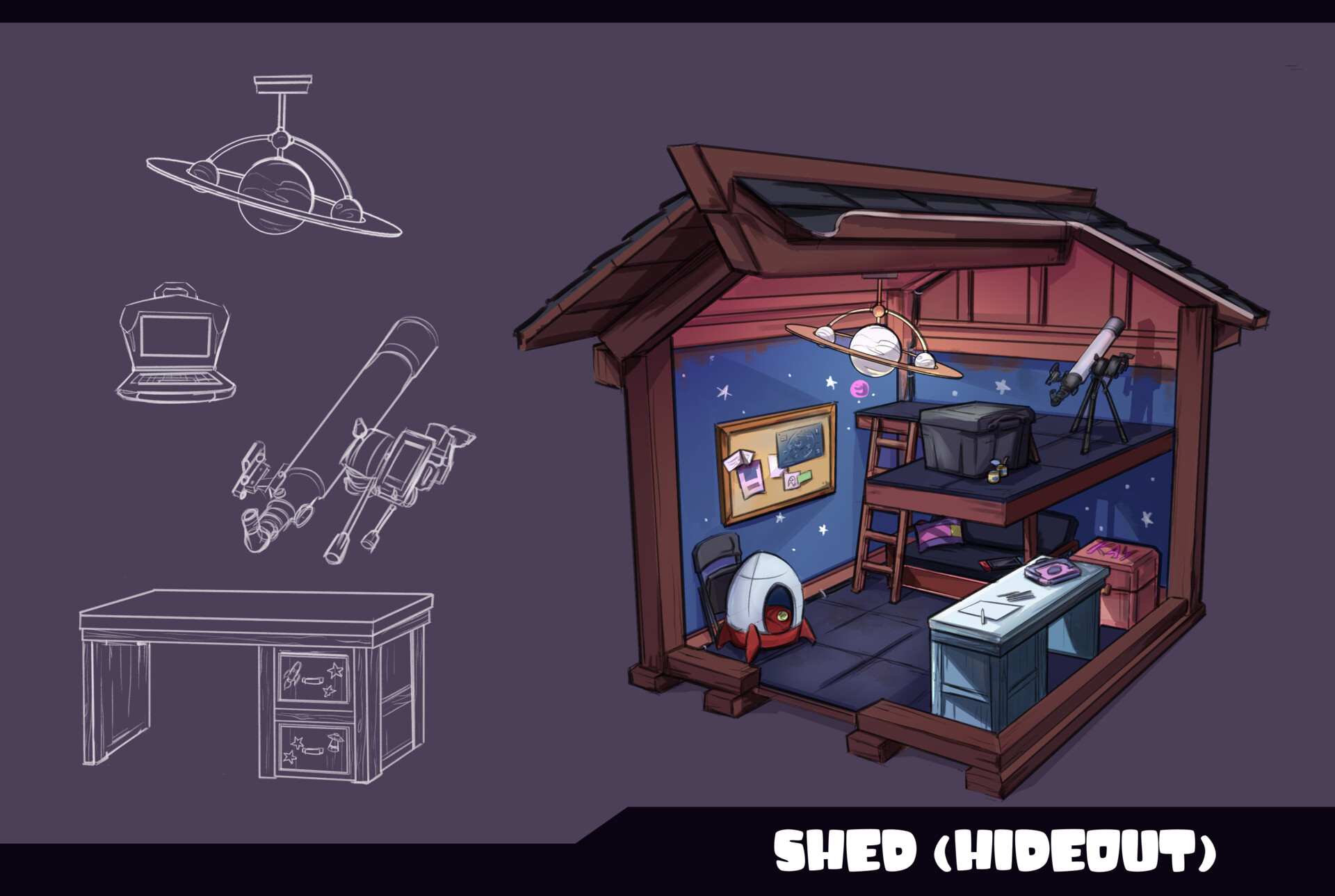 ArtStation - PRJ SRDST - Location Shed/Hideout