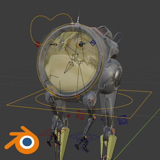 ArtStation - Space Frog Rig