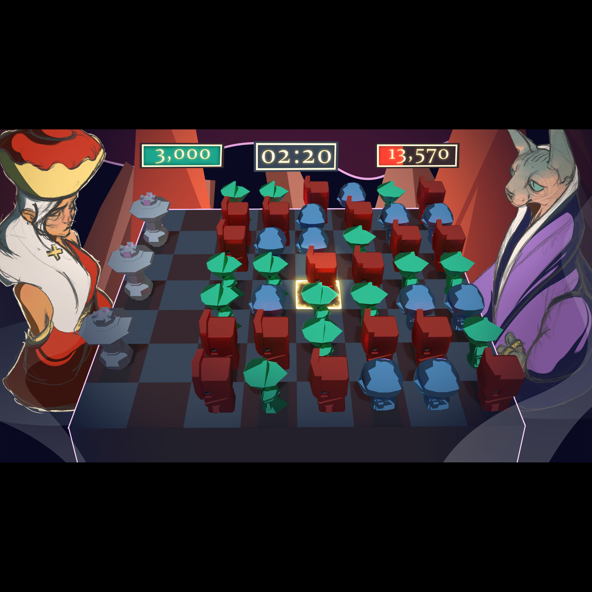 ArtStation - Connect 3 game concept Farda test