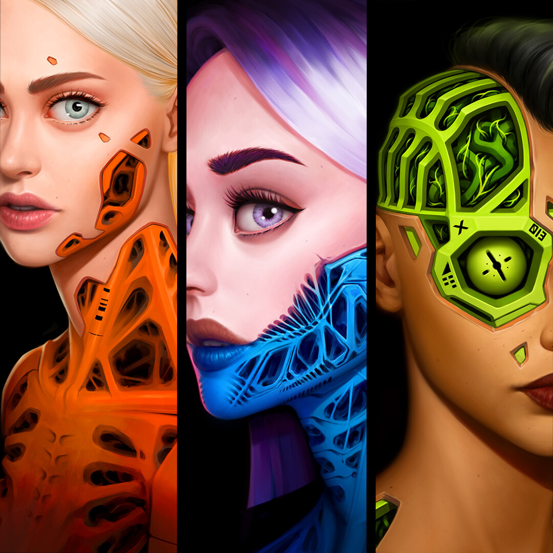 ArtStation - Cyborg Girls