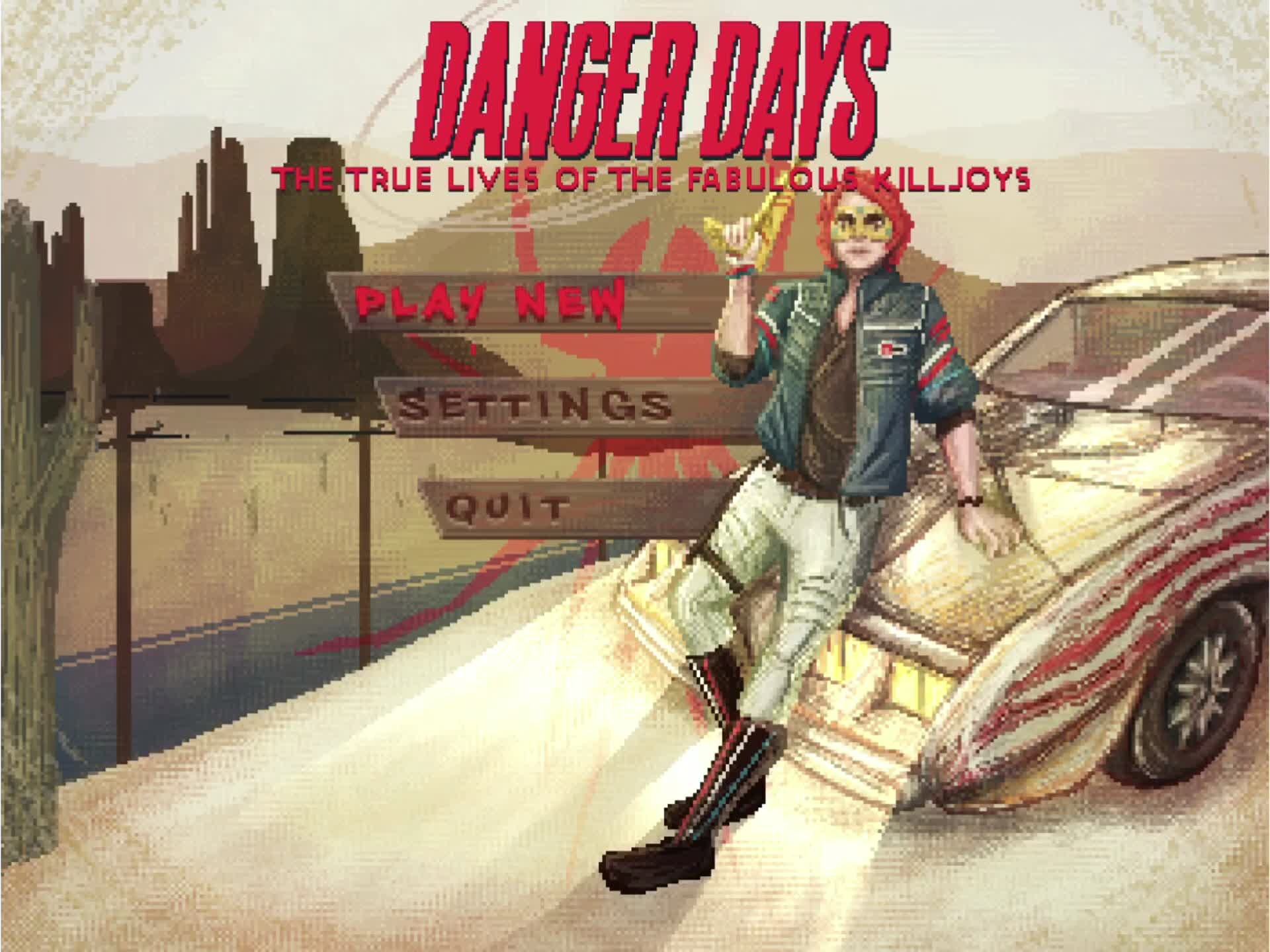 ArtStation - Danger Days Game Menu Mockup
