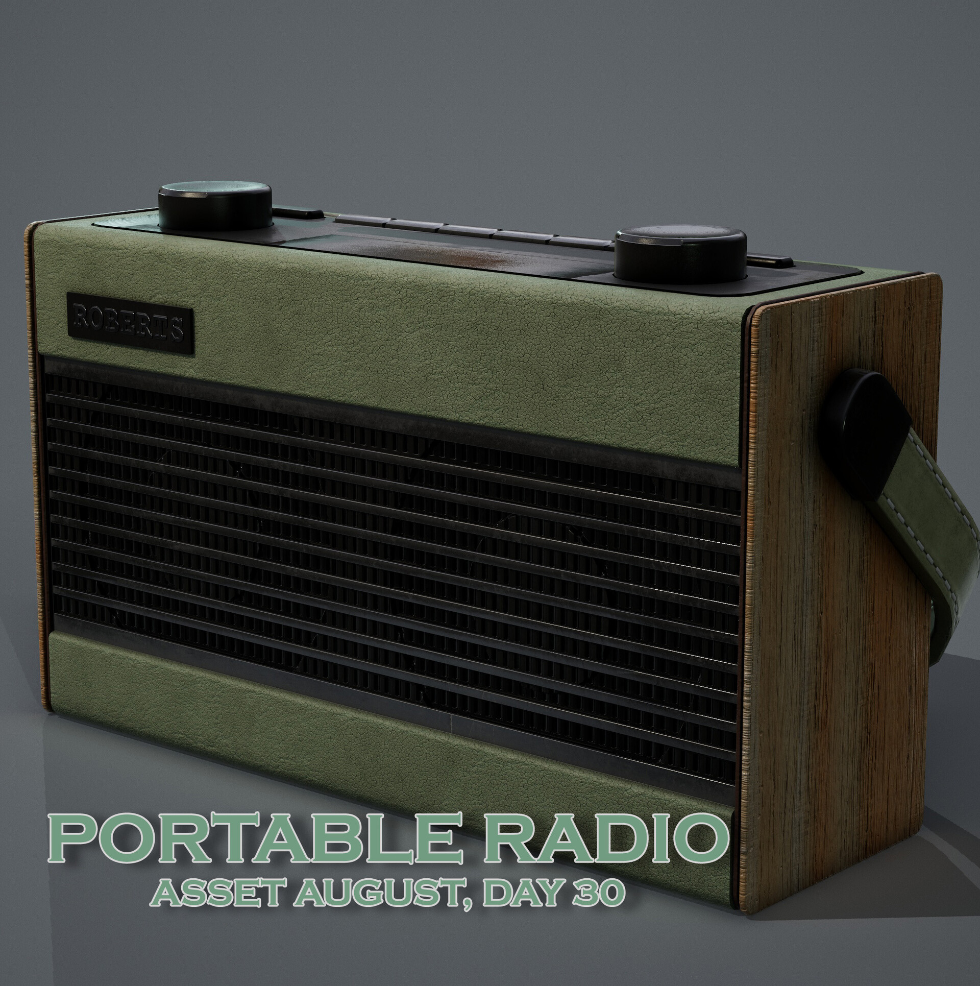 ArtStation - Portable Radio - Asset August, Day 30