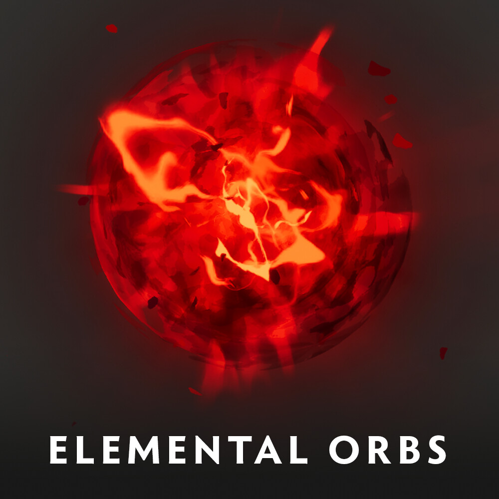 ArtStation - Stylized Elemental Orbs