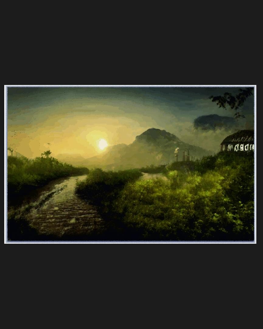 ArtStation - Sunset road