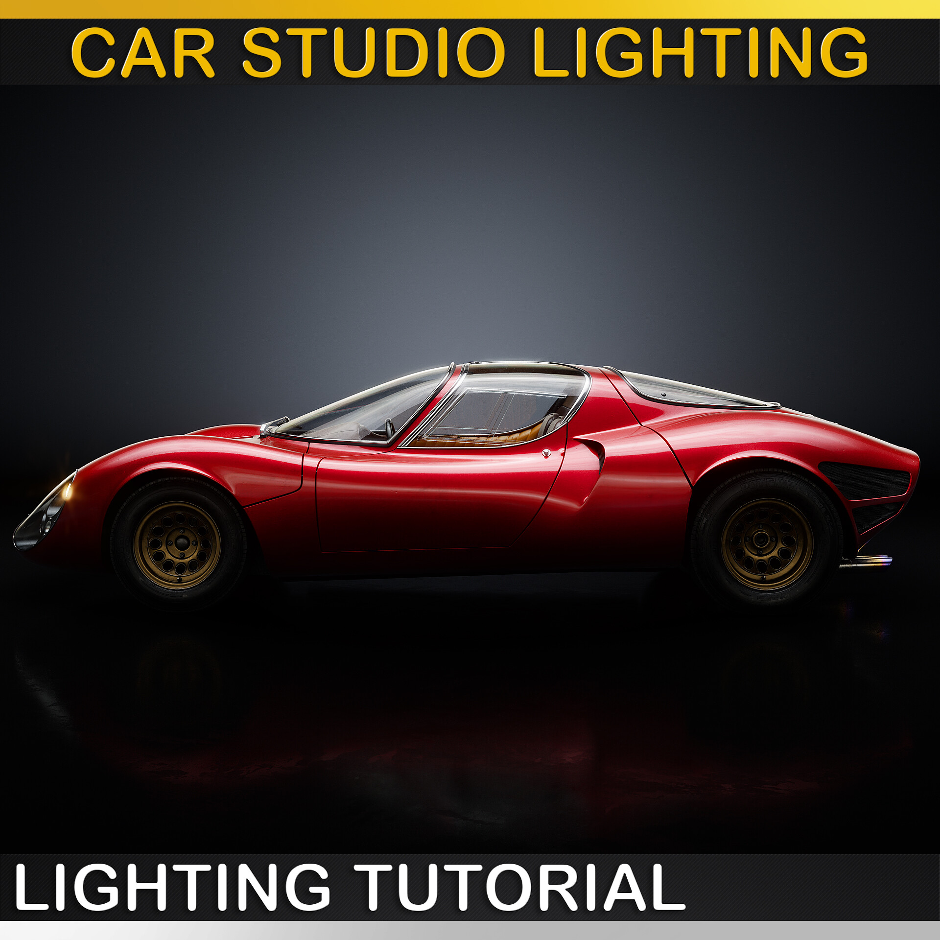 ArtStation - V-Ray Tutorial | Simple CAR STUDIO LIGHTING Setup