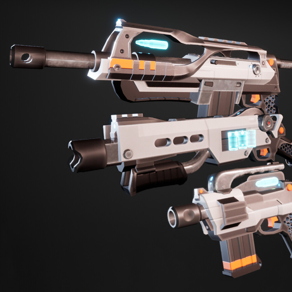 ArtStation - Last Resort - Gun props