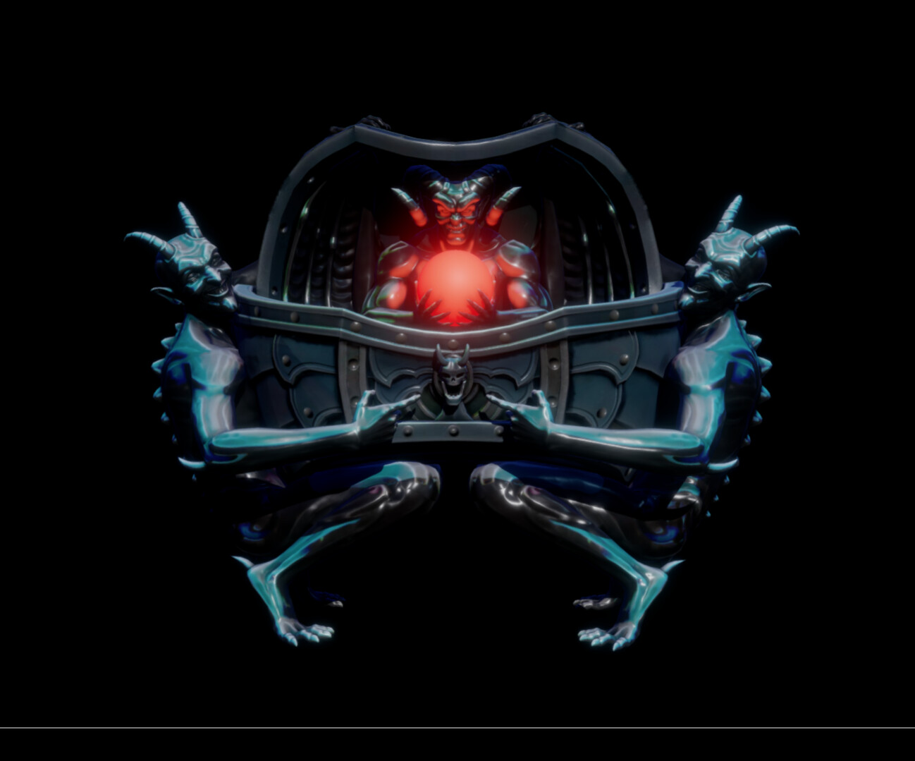 ArtStation - Demon Chest- Treasure Chest Sketchfab Challenge