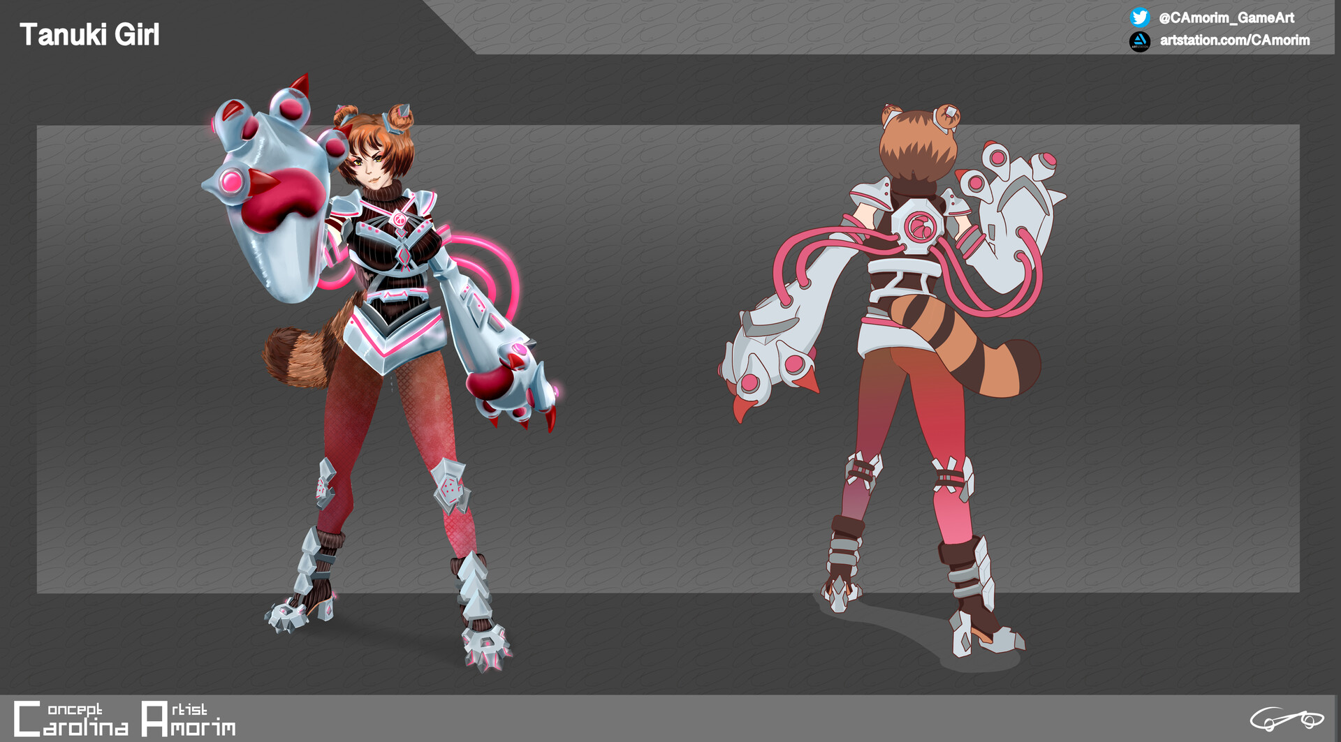 ArtStation - Tanuki Girl - Concept Art