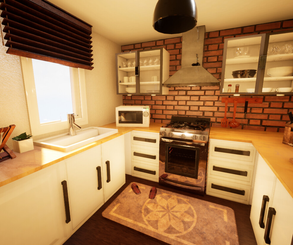 ArtStation - Kitchen Ilumination Practice