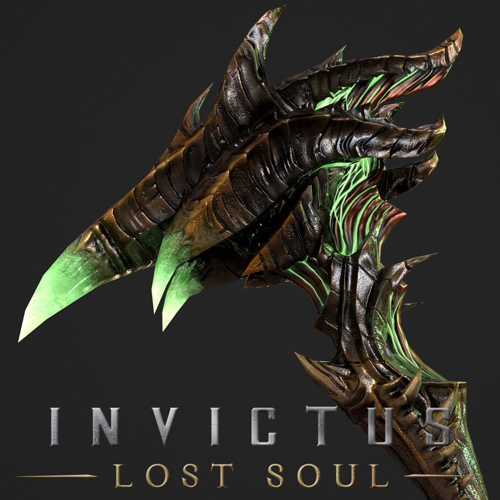 ArtStation - Invictus lost soul - Talon Great Weapon