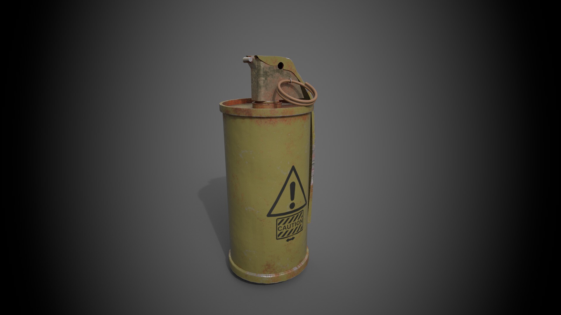 ArtStation - 3D Smoke grenade Model + UV texturing