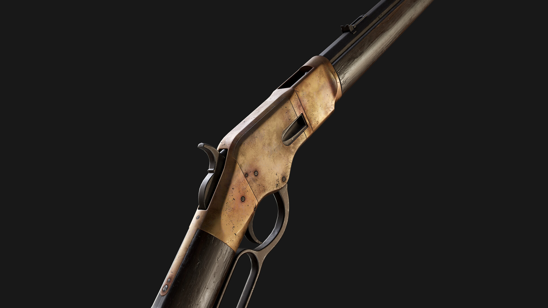 ArtStation - 1866 Winchester "Yellowboy" Rifle