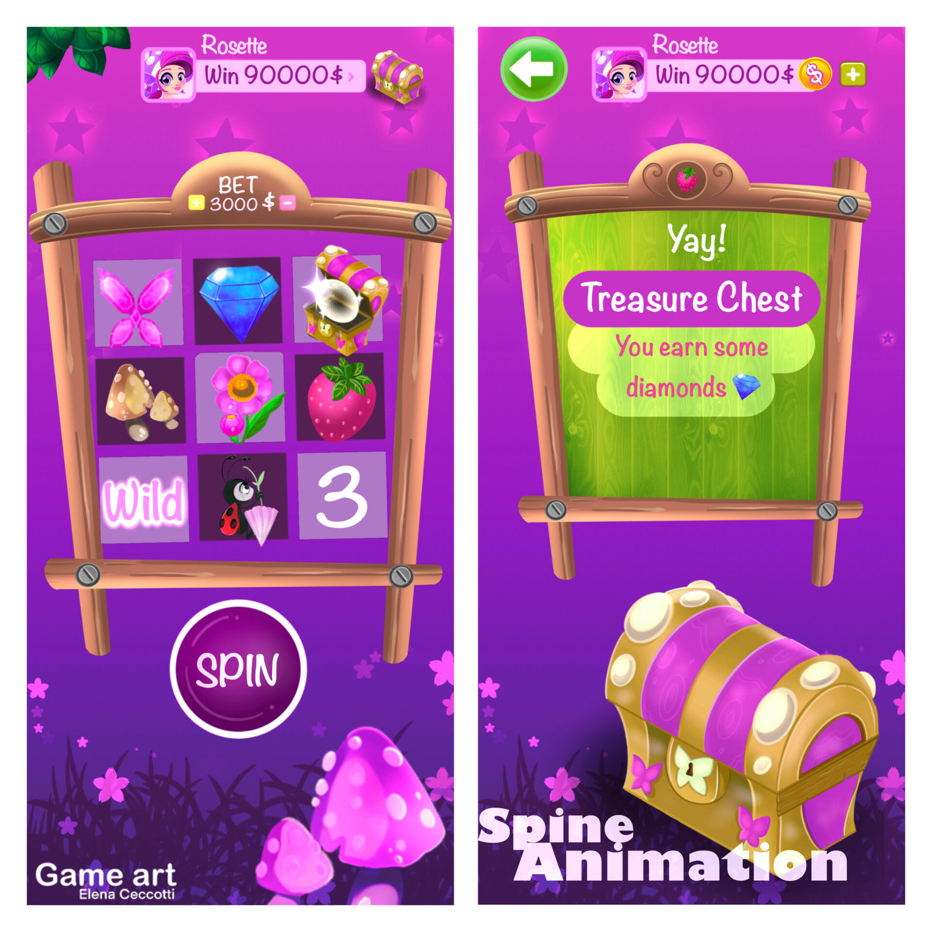 ArtStation - SPINE ANIMATION - treasure chest