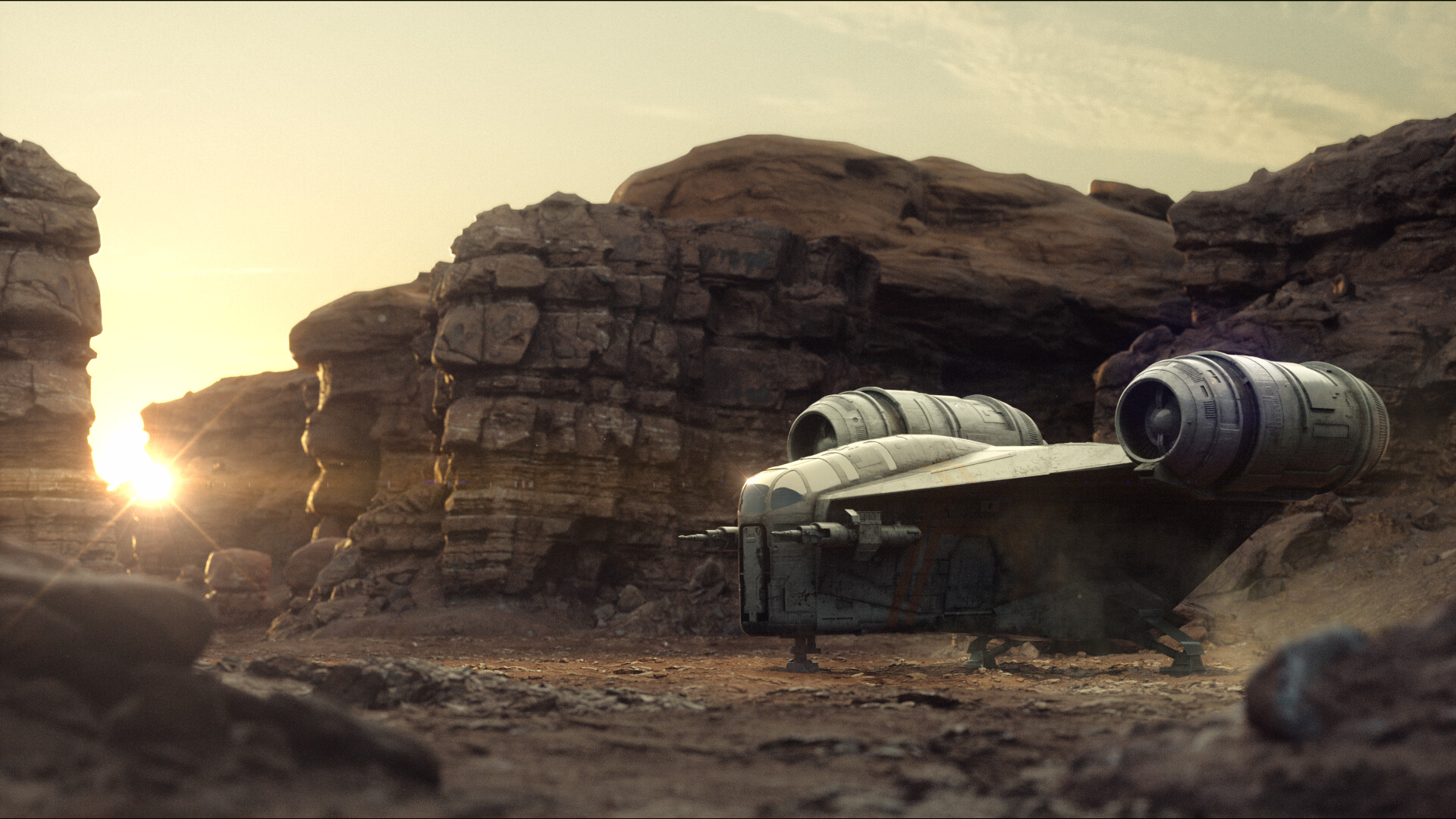 ArtStation - Razor Crest Landing