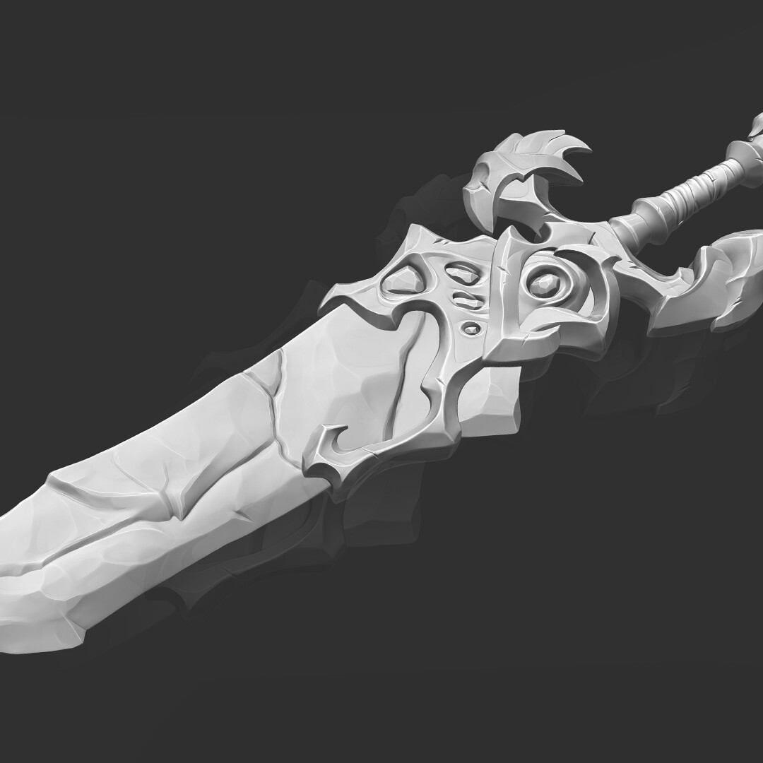 ArtStation - Crystal Sword W.I.P