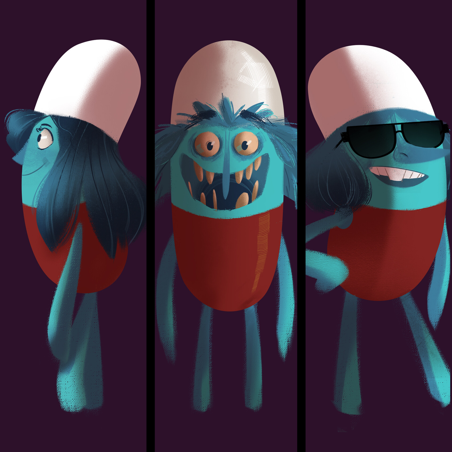 ArtStation - Pills Character Designs