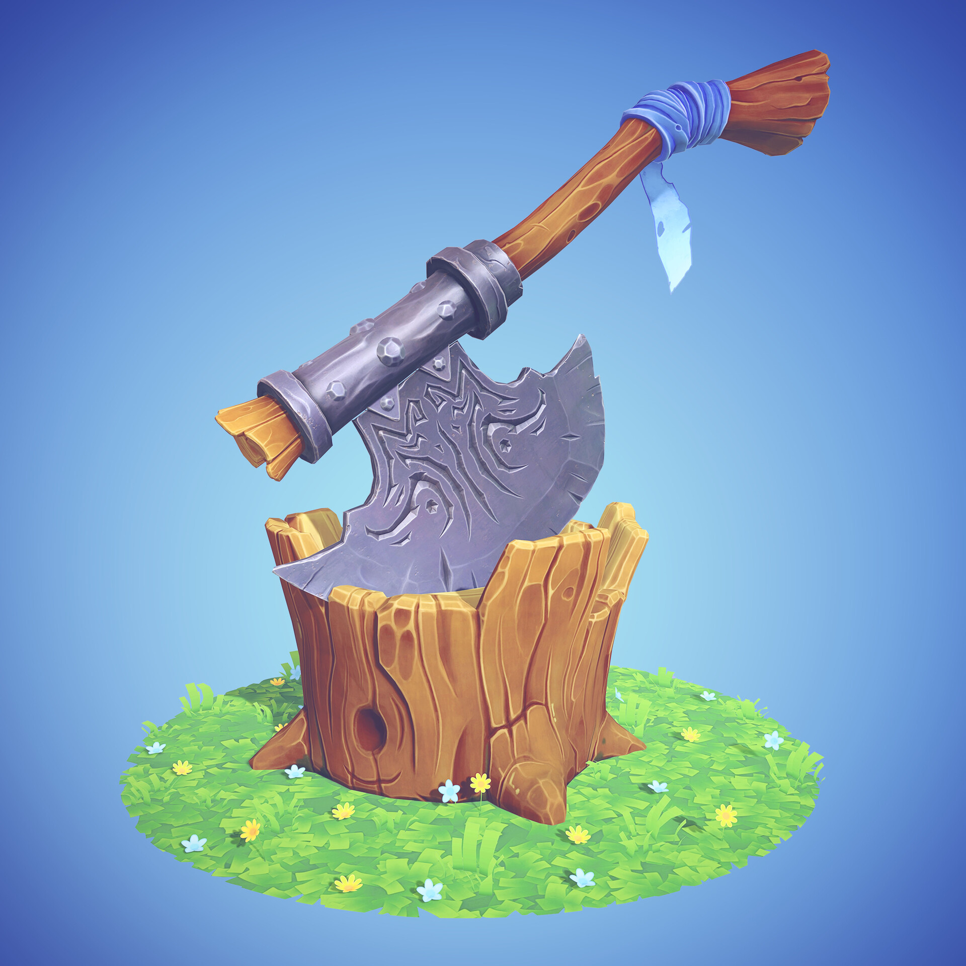 ArtStation - The Old Axe - Game Project