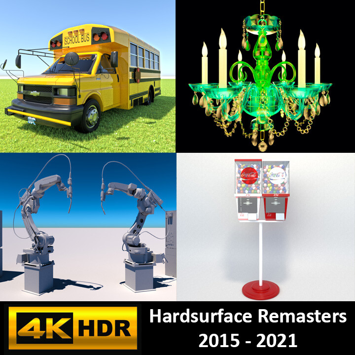 ArtStation - Hard Surface Prop Compilation 4K Remasters 2015 ~ 2021