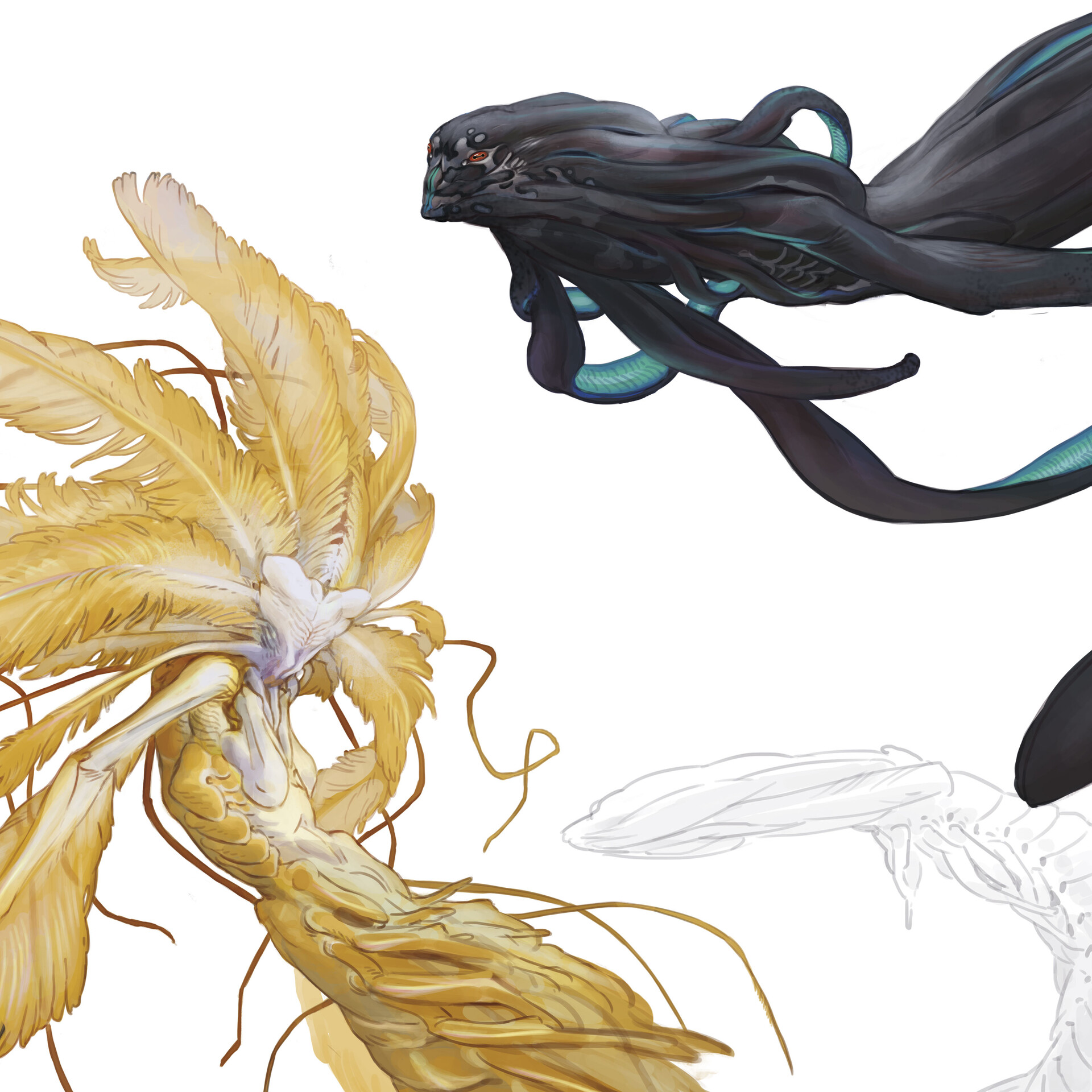 ArtStation - alien mermaids