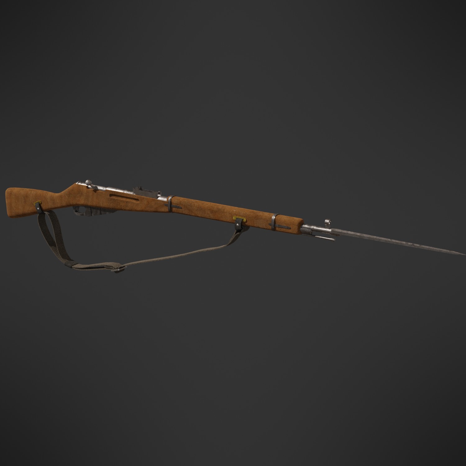 ArtStation - Rifle With Bayonet