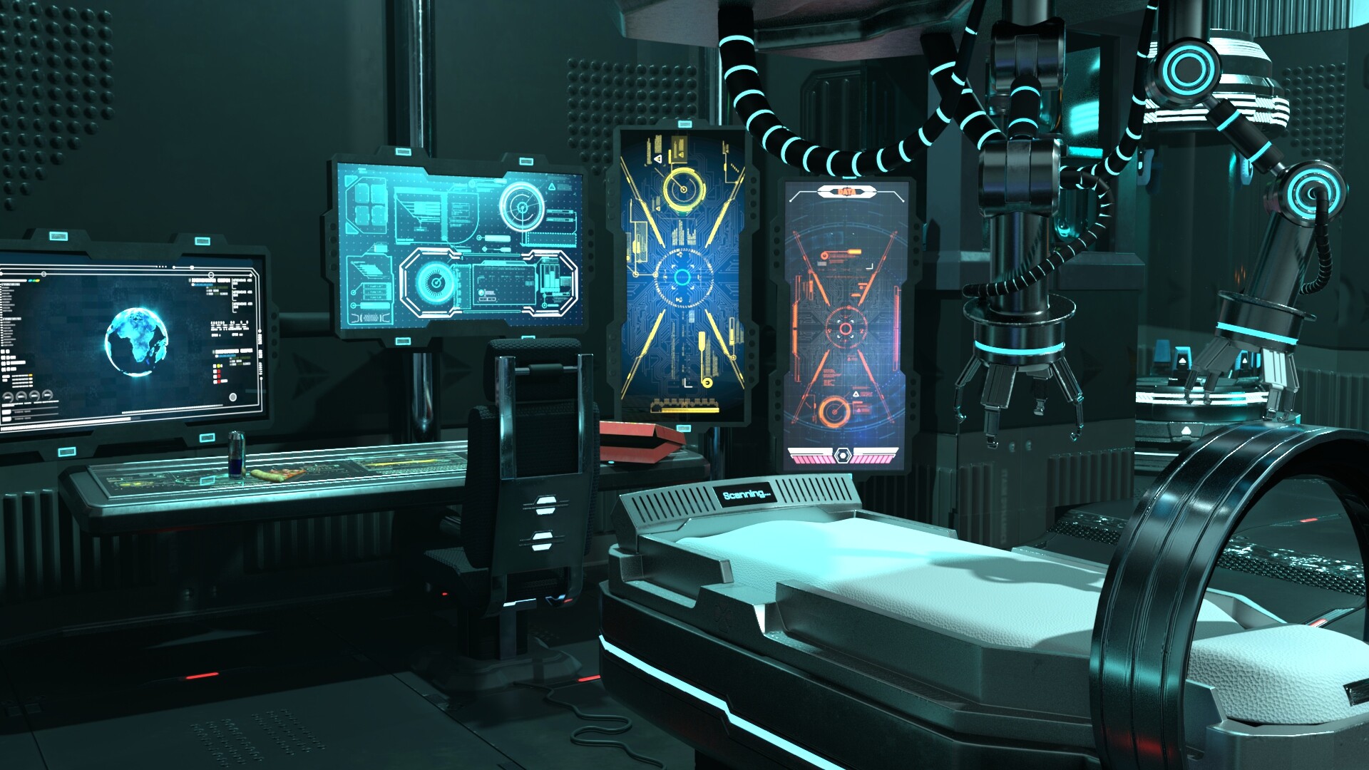 ArtStation - Cyborg Room