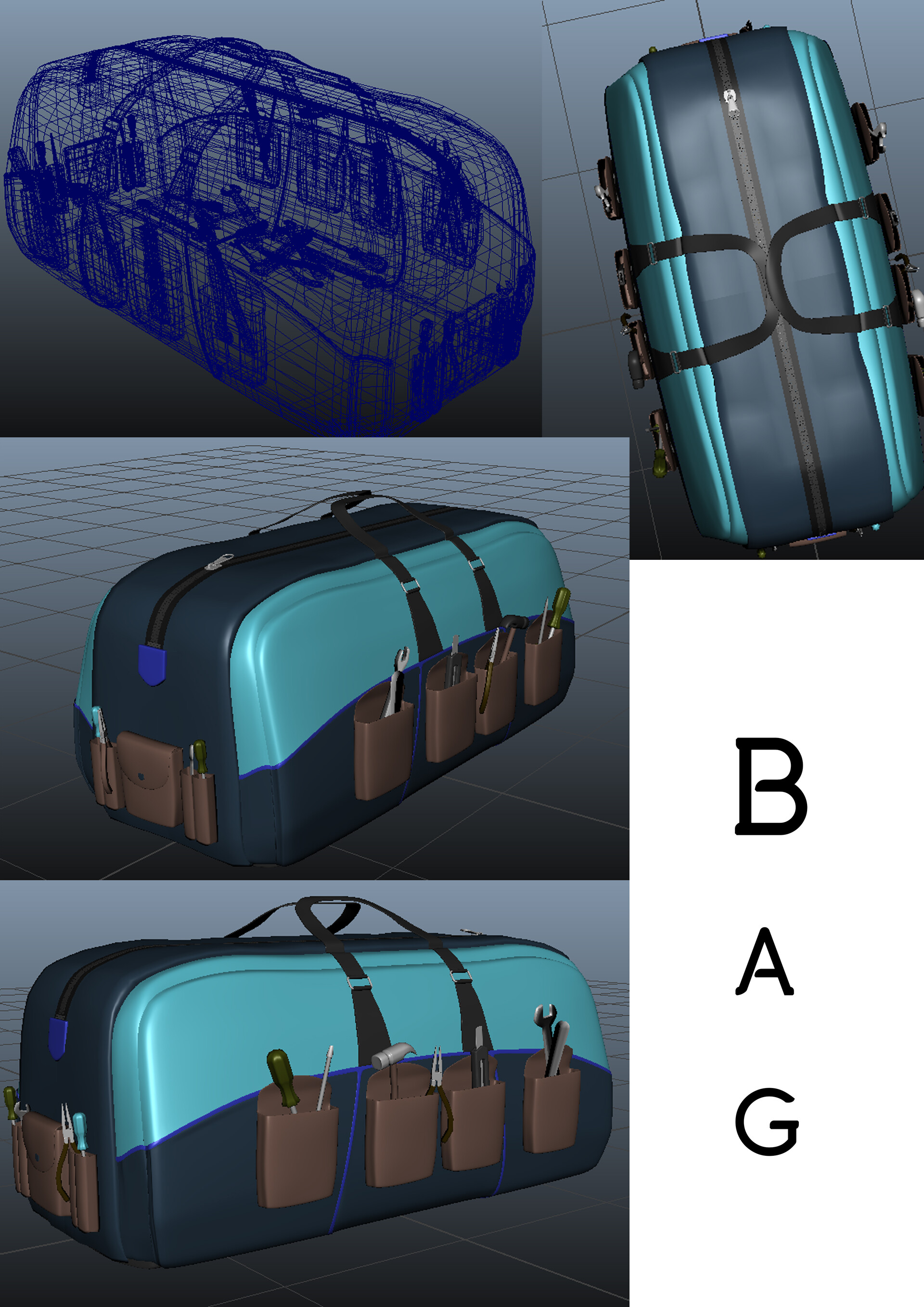 ArtStation - Instruments Bag Model