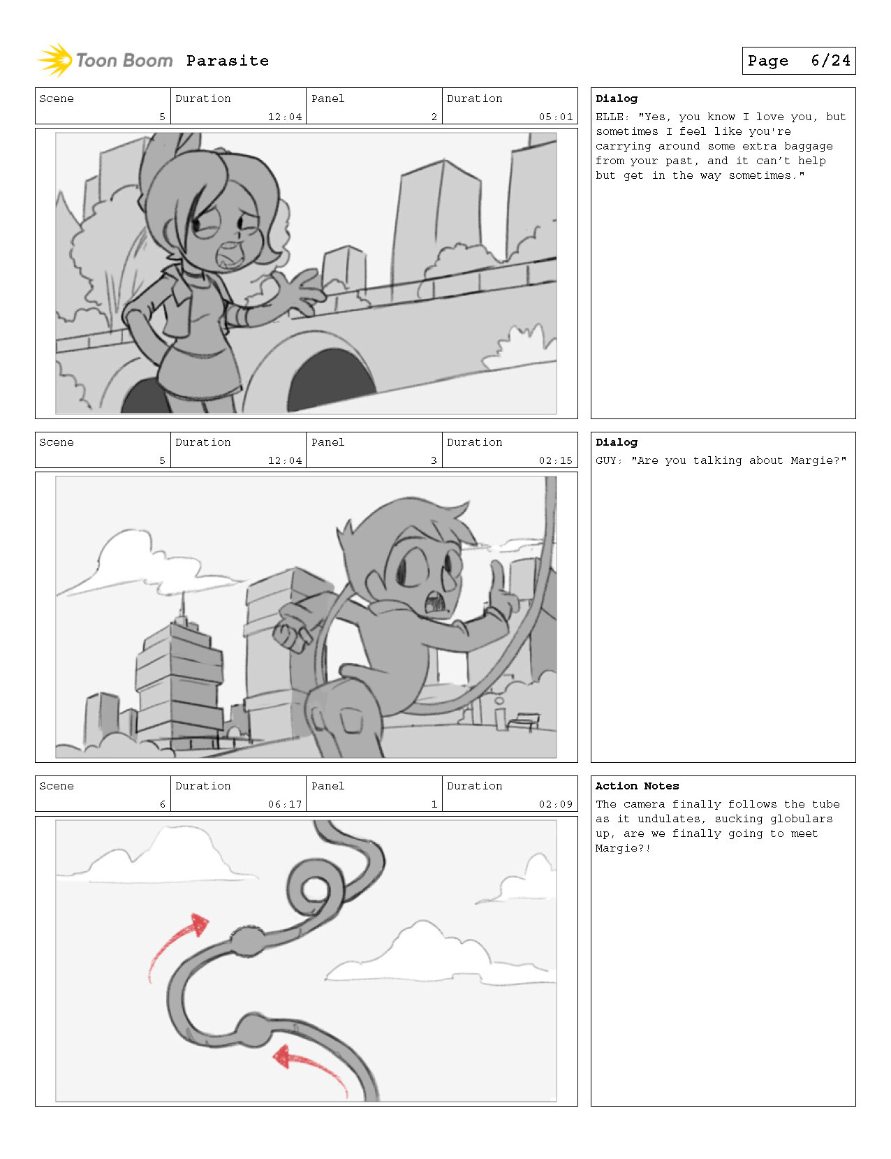 ArtStation - Parasite: Animated Short - Storyboard