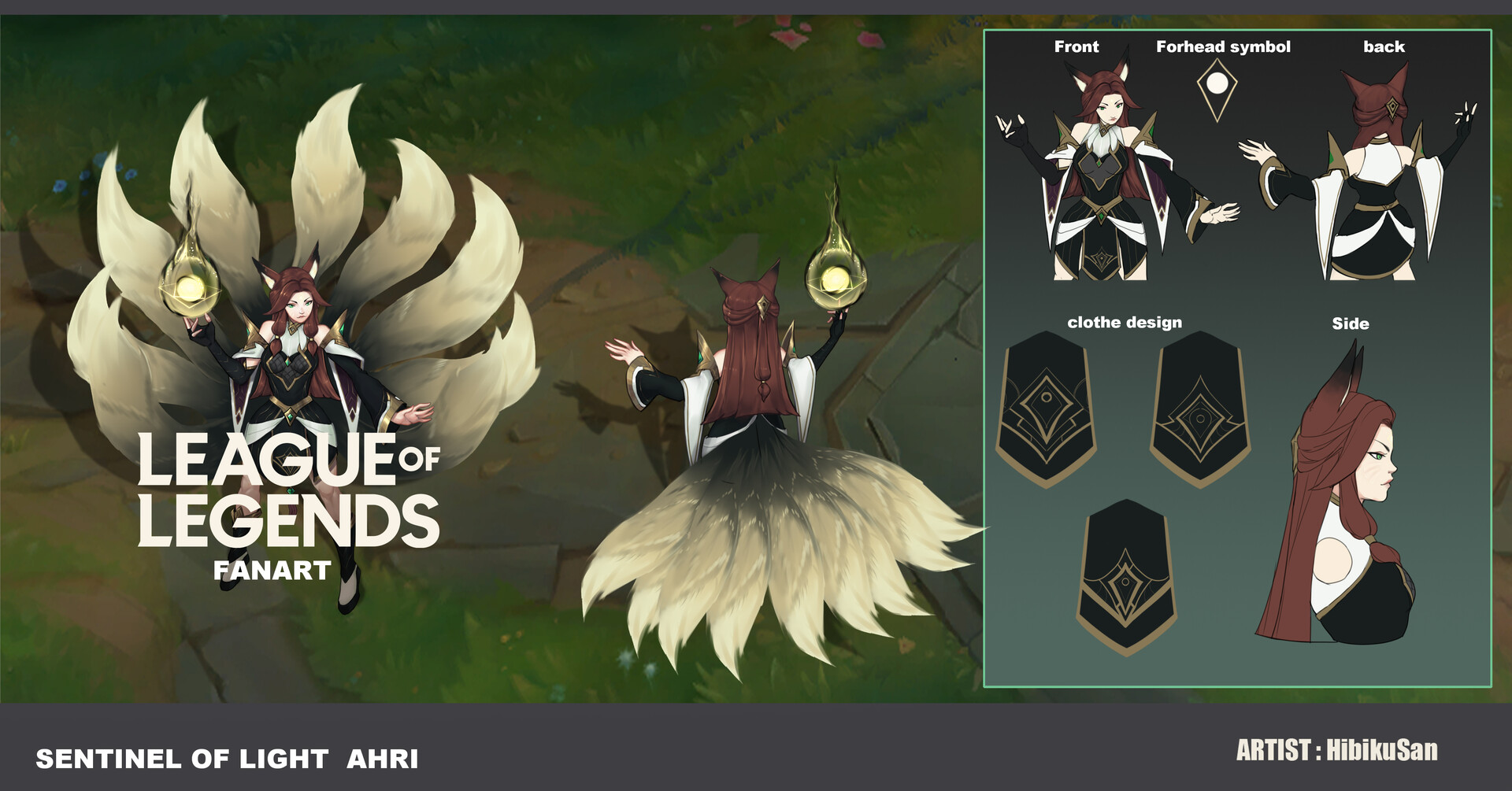 ArtStation - Sentinel Of Light Ahri - league Fan Art