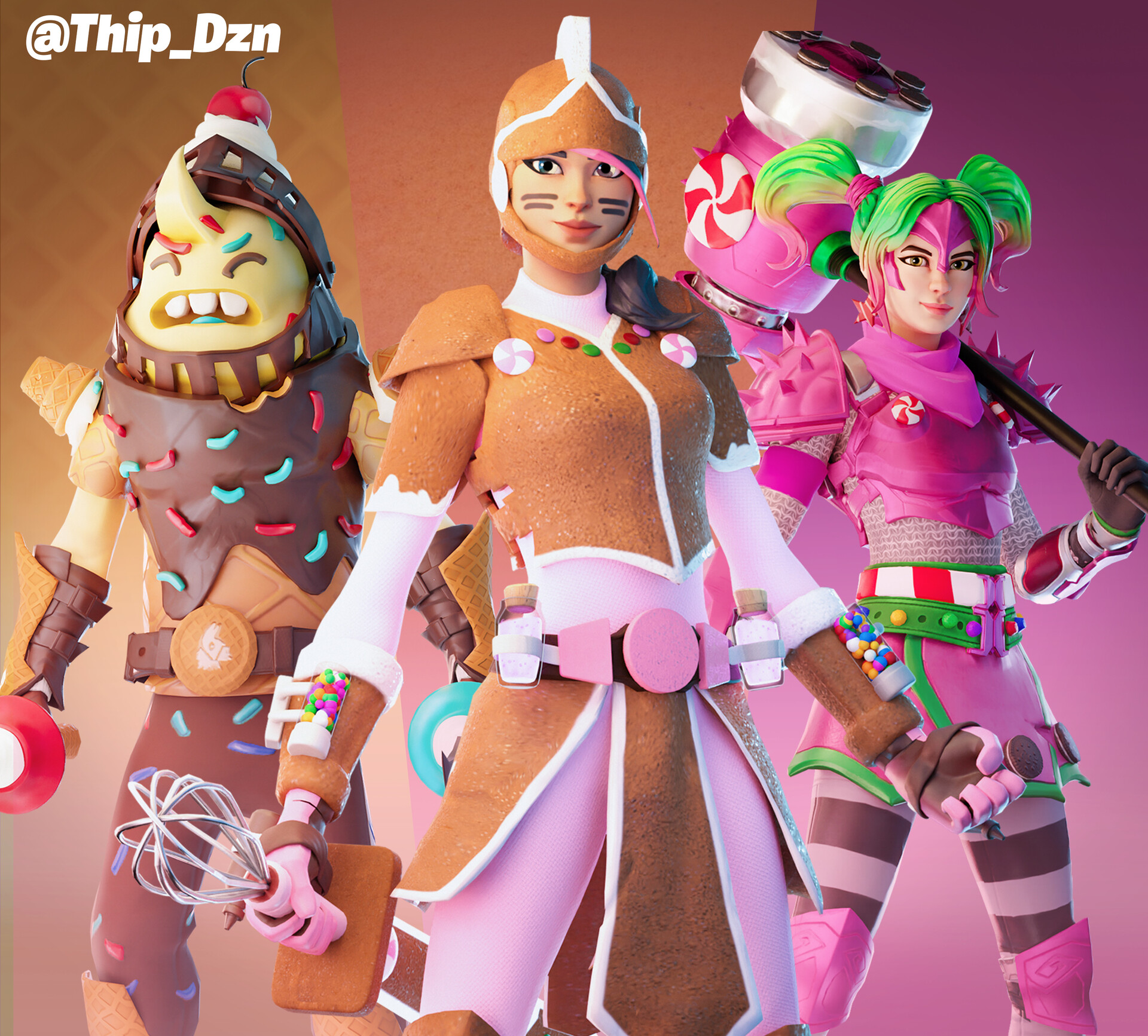 ArtStation - Fortnite Food Knights Pack Concept Fan Art