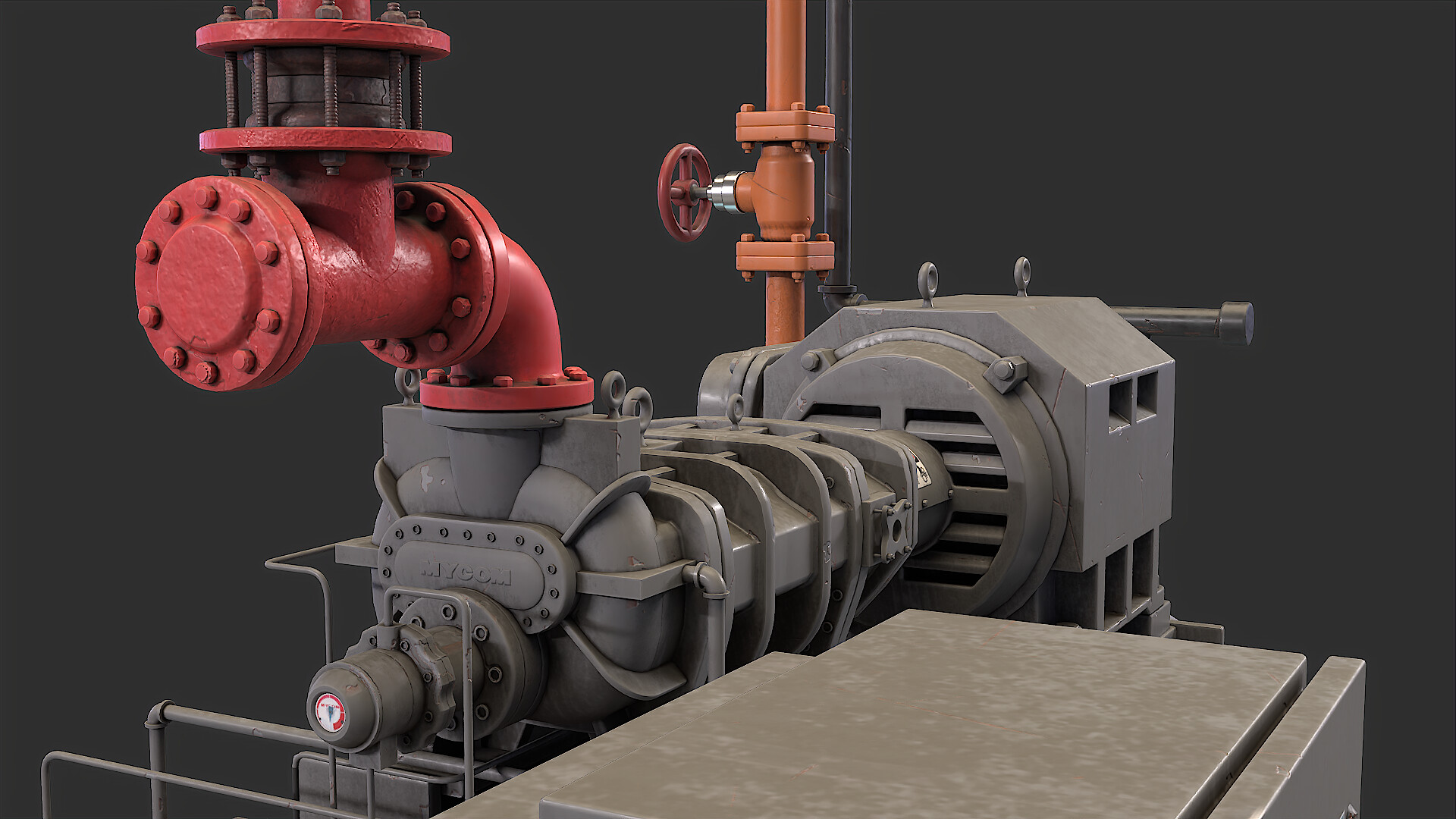 ArtStation - Mycom Screw Compressor