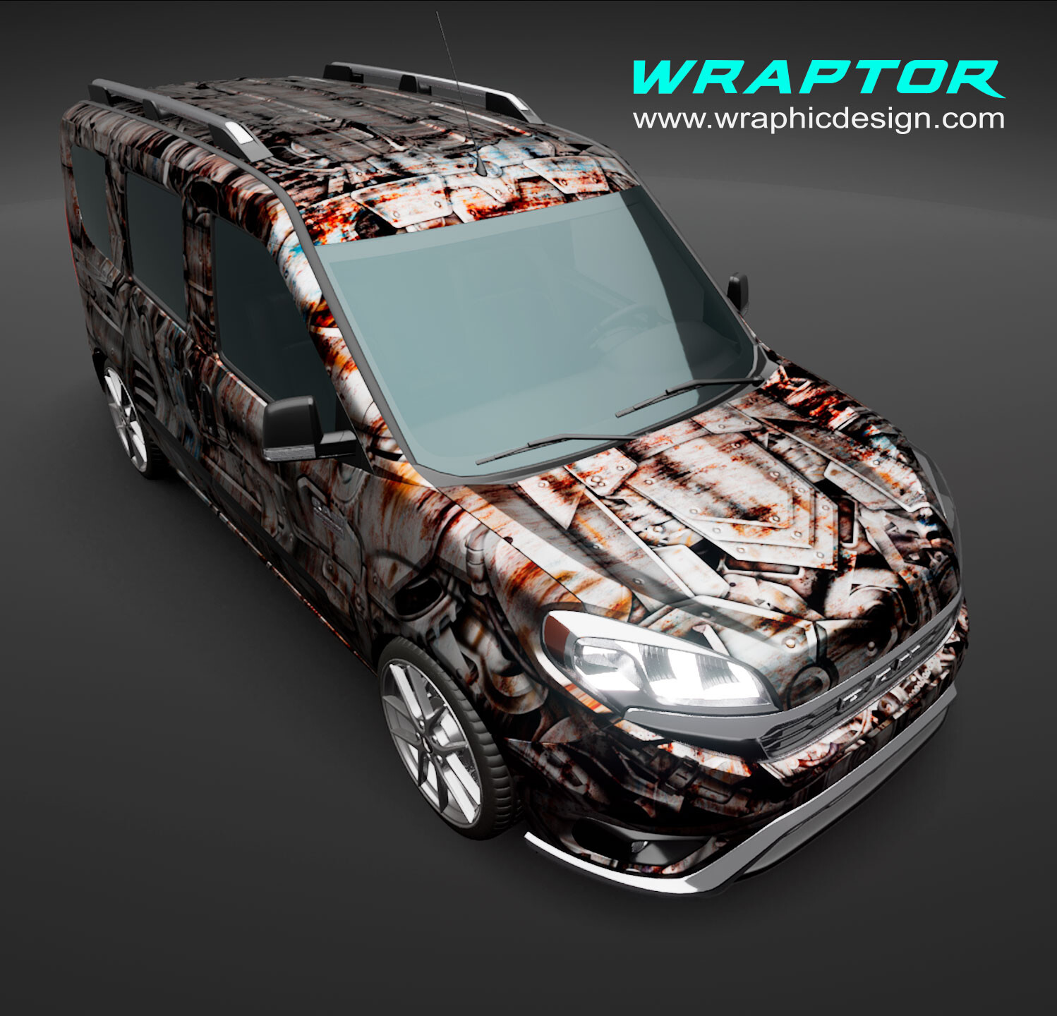 ArtStation - Mechanic Van rusty wrap design