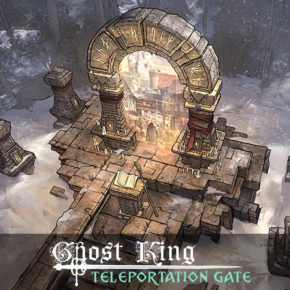 ArtStation - Ghost King : Teleportation Gate