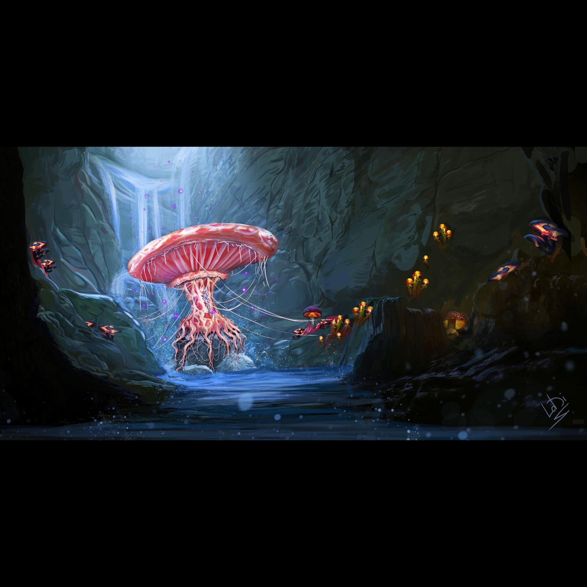 ArtStation - Magic cave. Mushroom desires.