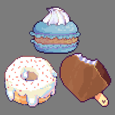 ArtStation - Pixel Art Food Icons