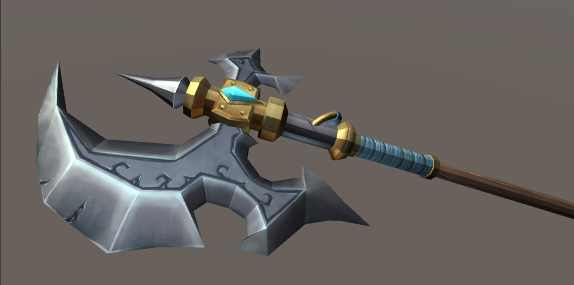 ArtStation - Lowpoly Halberd 3D model design