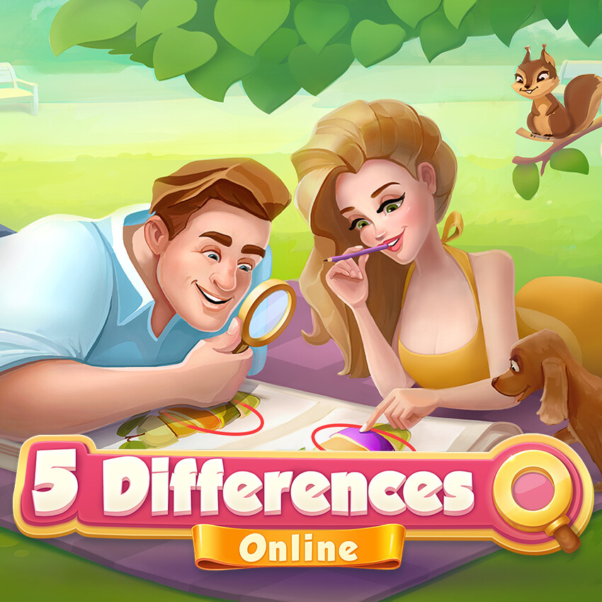 ArtStation - Bella & Steve. 5 Differences Online