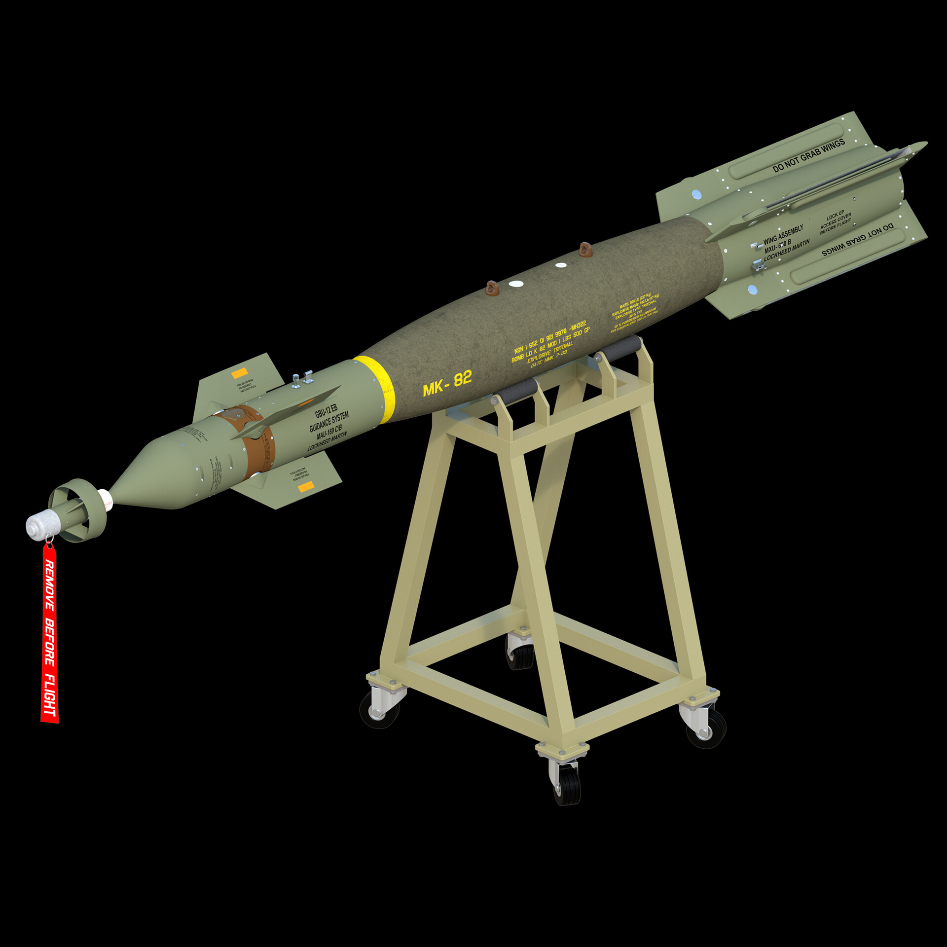 ArtStation - The GBU-12 Paveway II by Lockheed Martin (Revised)