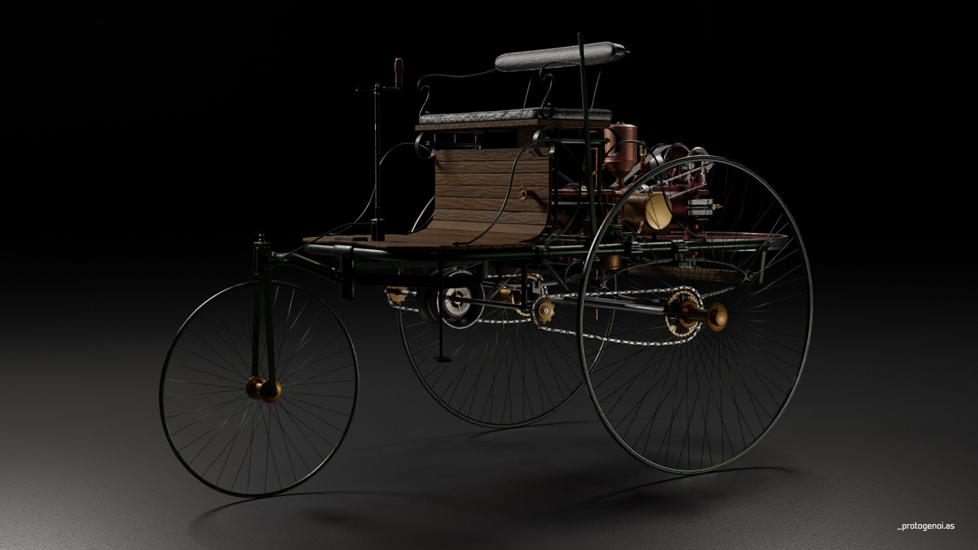 ArtStation - Benz Patent-Motorwagen [Model 1]