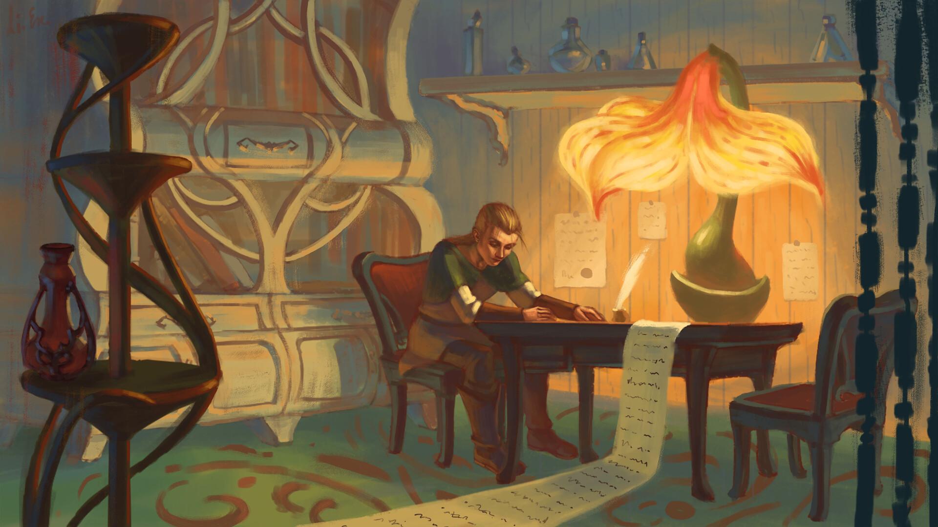 ArtStation - Magical laboratory in the dungeon