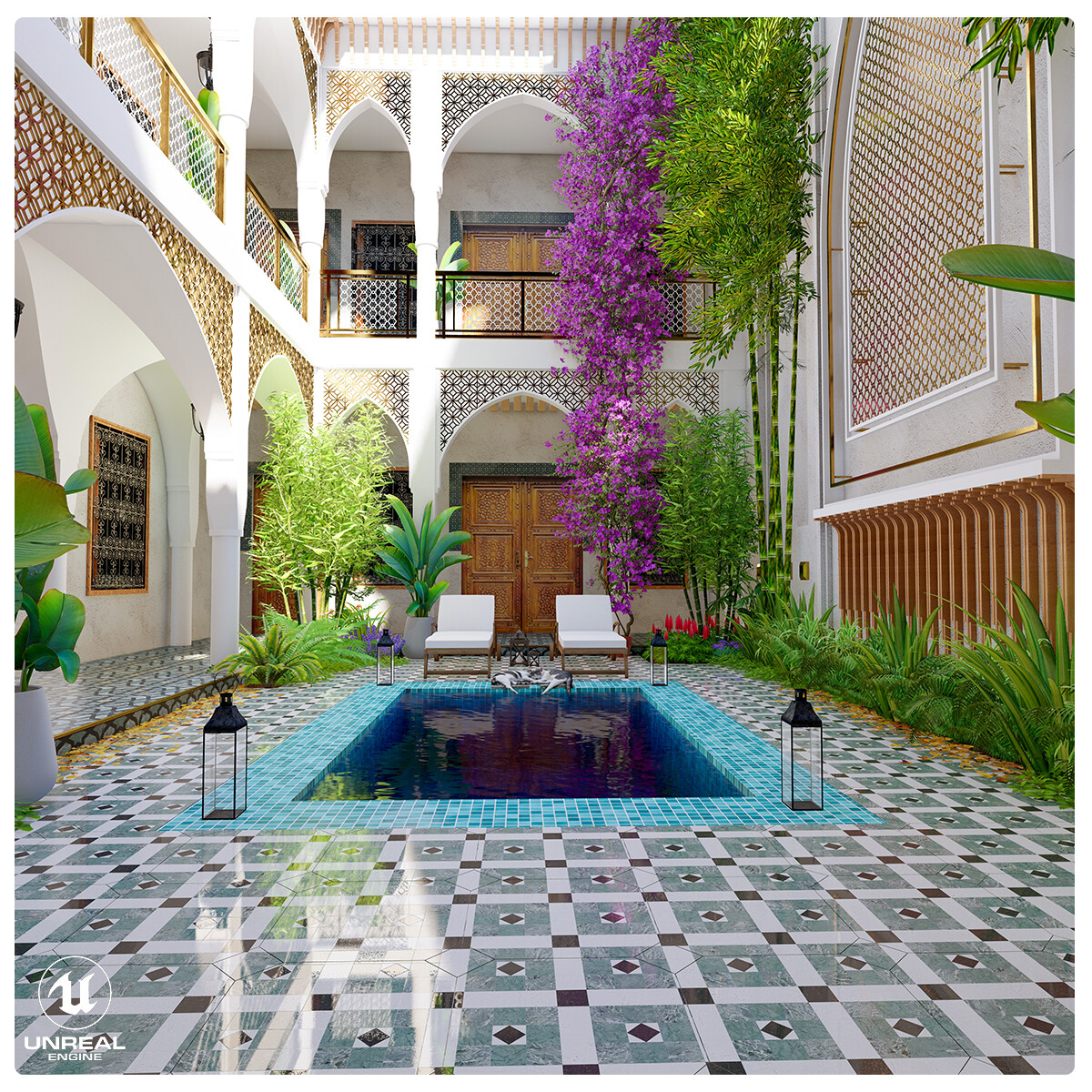 ArtStation - Moroccan Riad - UE5 Lumen