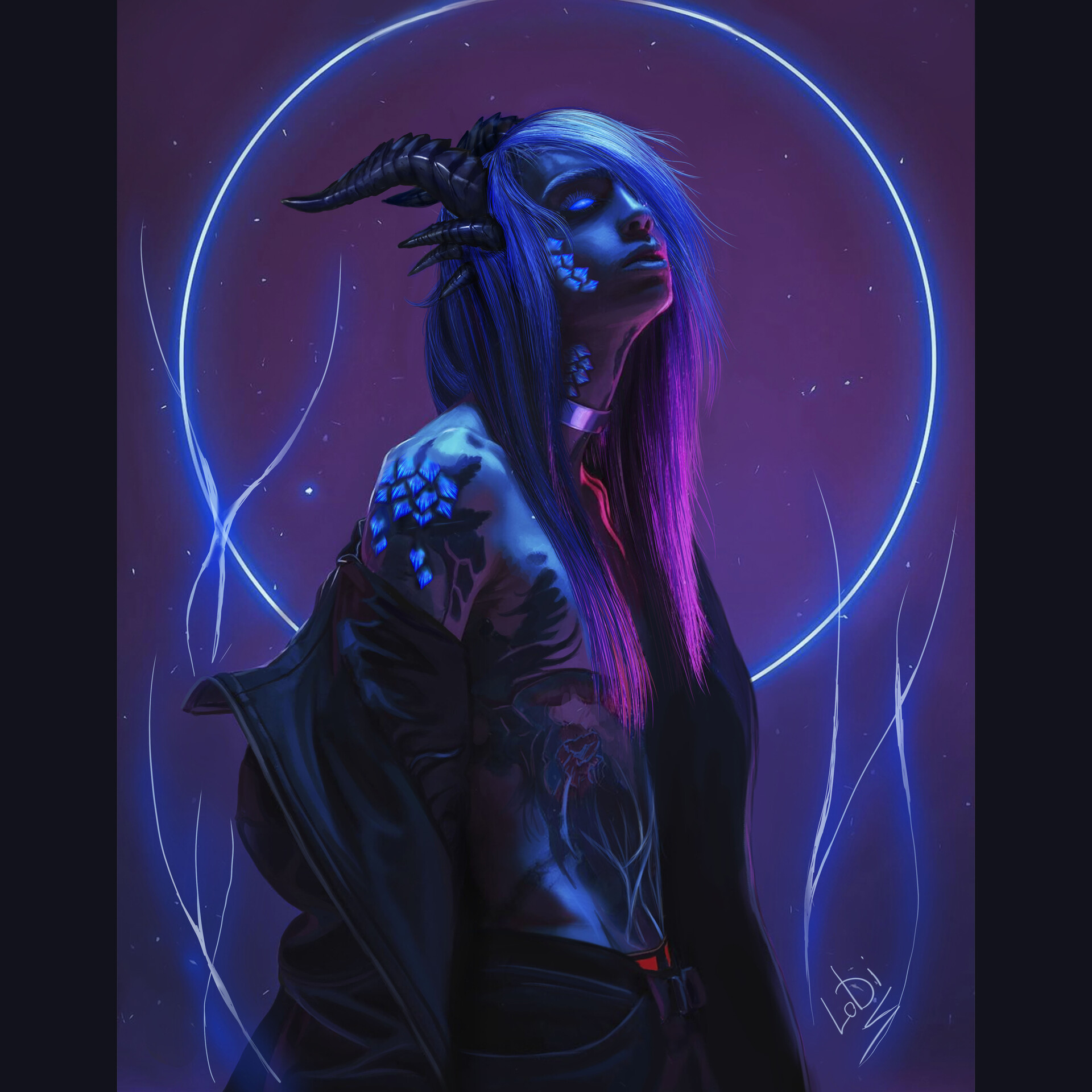 ArtStation - Azure dragon. Illustration