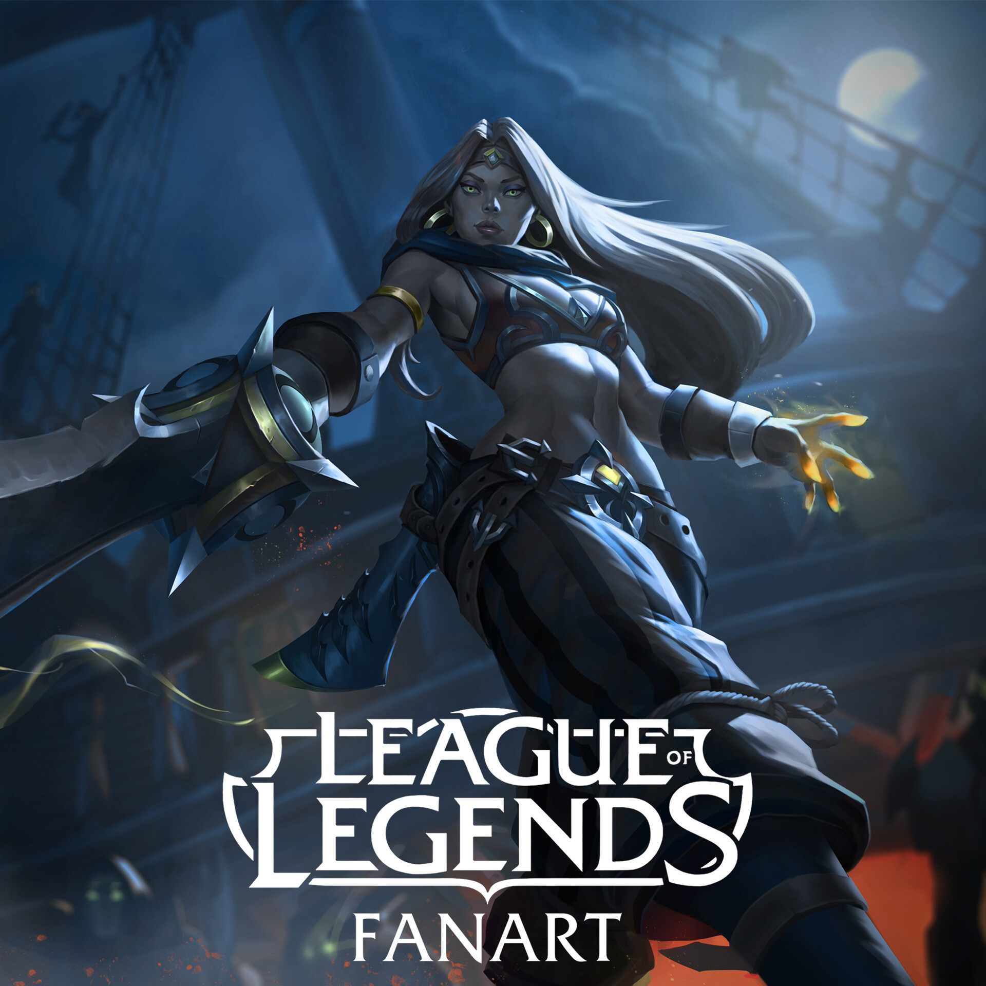 ArtStation - Iara : League of legends splash art Fan