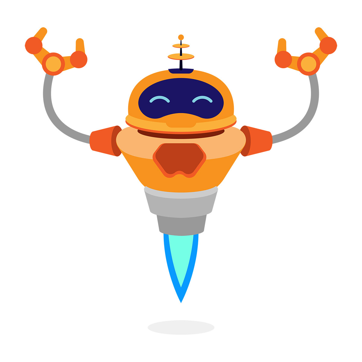 ArtStation - Floating Robot - Vector Animation Loop