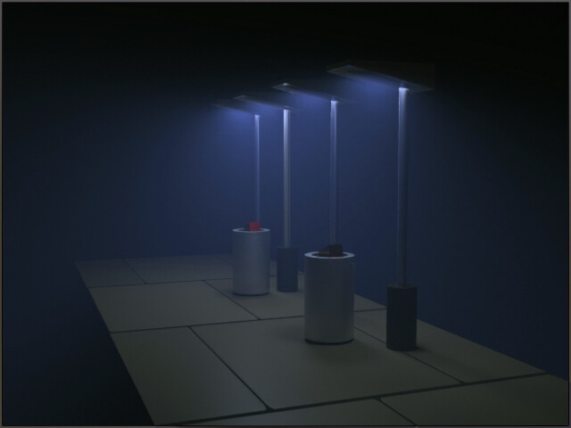 ArtStation - Street night view modeling , texturing & lighting in low poly