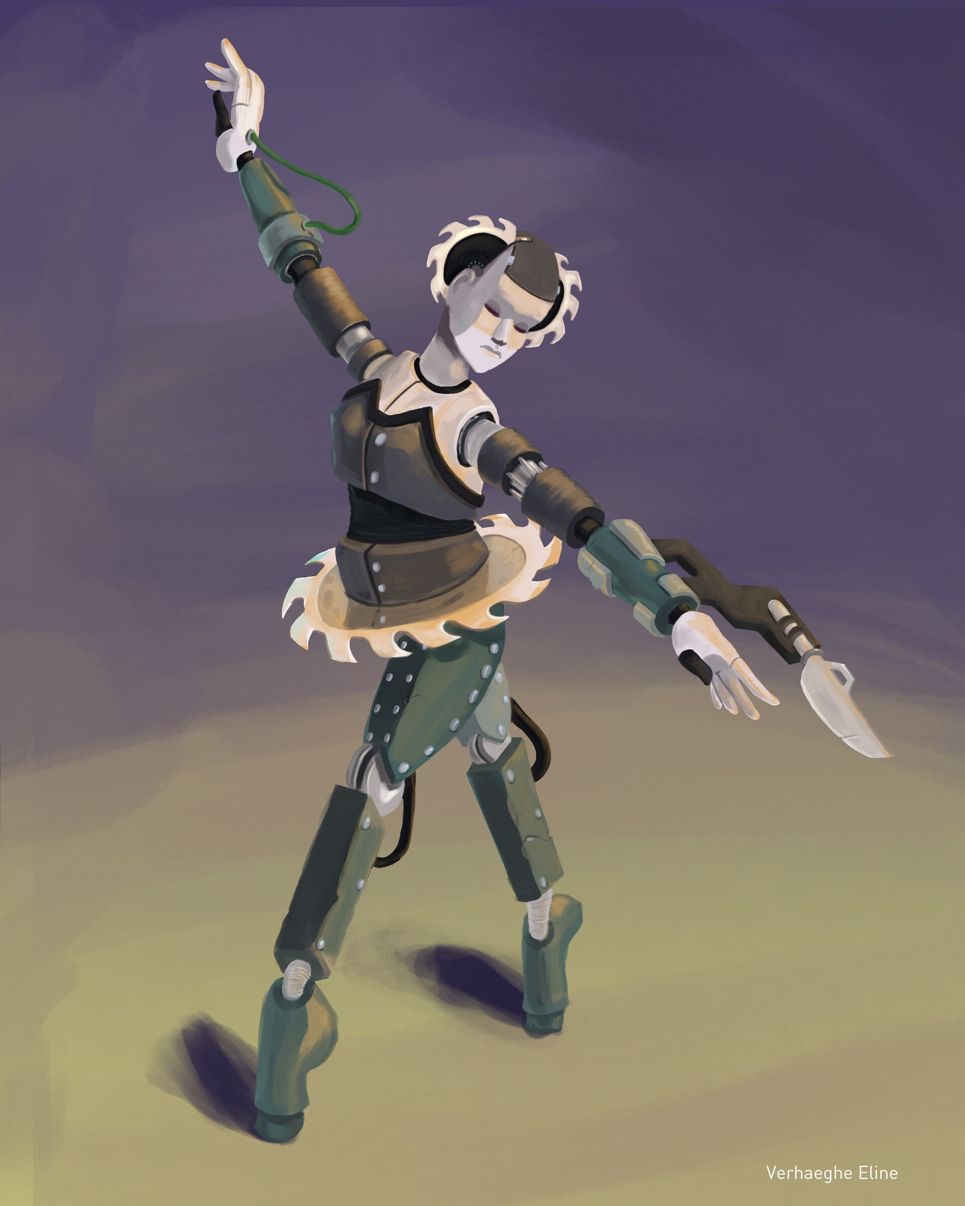 ArtStation - Sharp robot ballerina