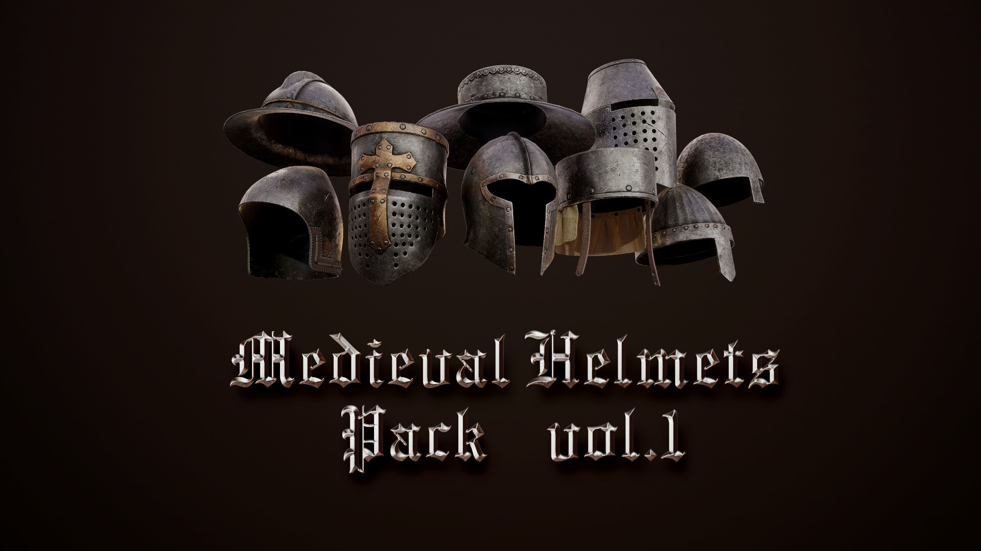 ArtStation - Medieval Helmets Pack Vol.1