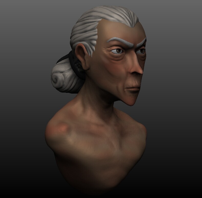 ArtStation - Grumpy Old Man Bust