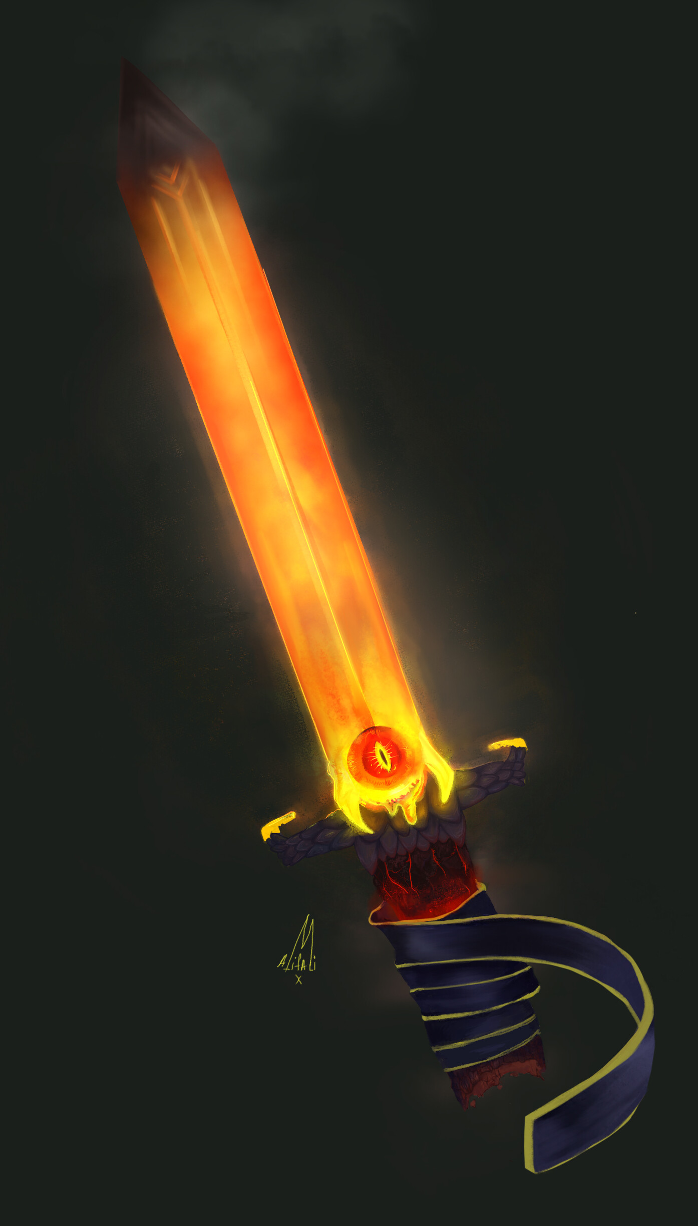 ArtStation - Fire Sword